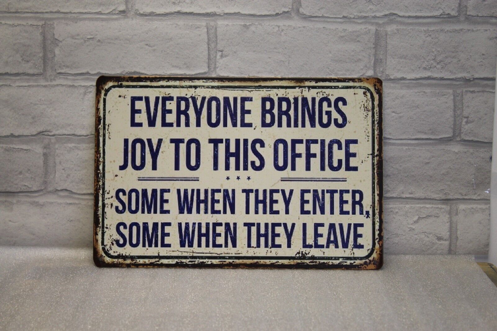 Funny office sign work staff room humour team, Secret Santa metal sign ...